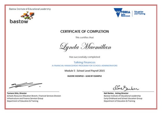 OHS3 certificate | PDF