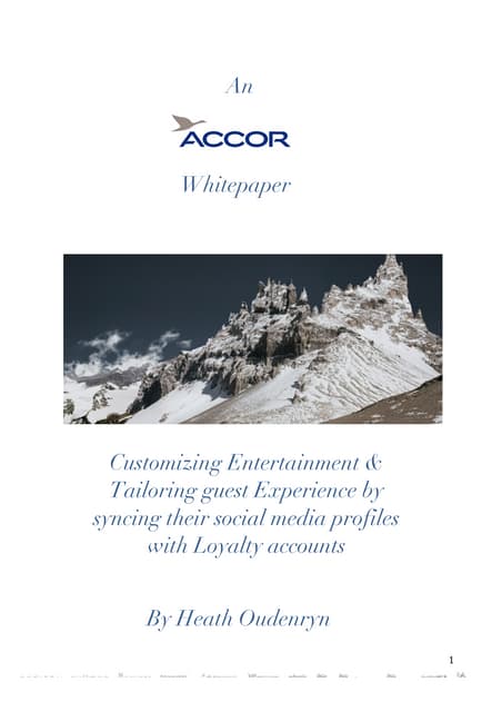 Accor Marketing Report with Appendix | PDF