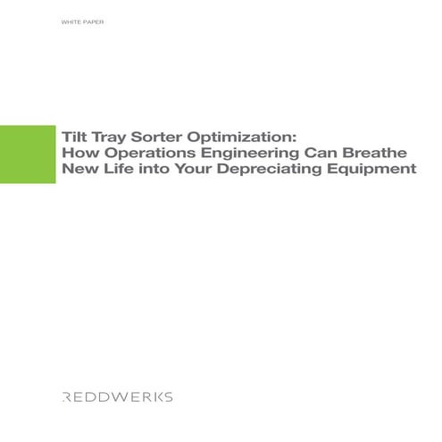 White_Paper-Tilt-Tray-Sorter-Optimization-Reddwerks | PDF