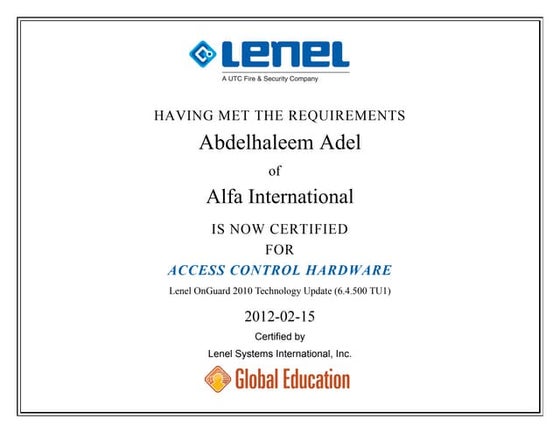 Silver_Certificate LENEL | PPT