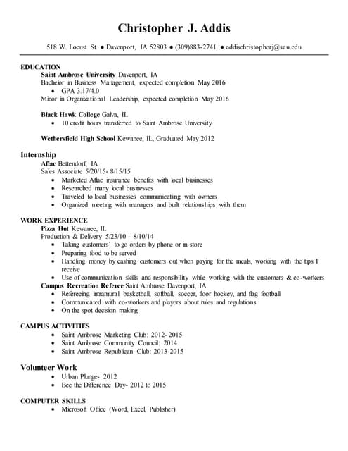 Allie Resume | PDF
