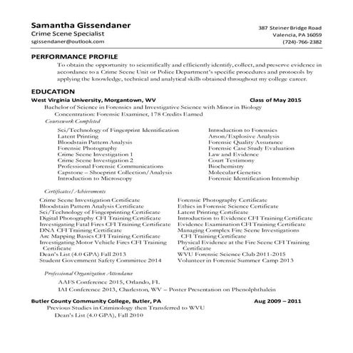 Forensic and Investigative Science | DOCX | College Education | Education