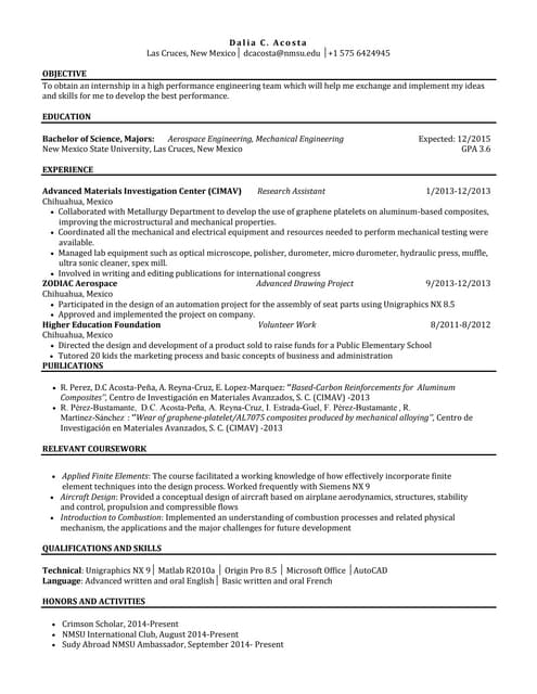 Oscar A. Martínez CV Inglés | PDF