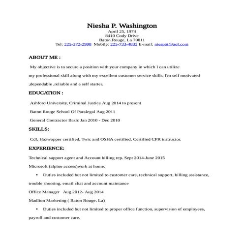 Dawn's resume | PDF