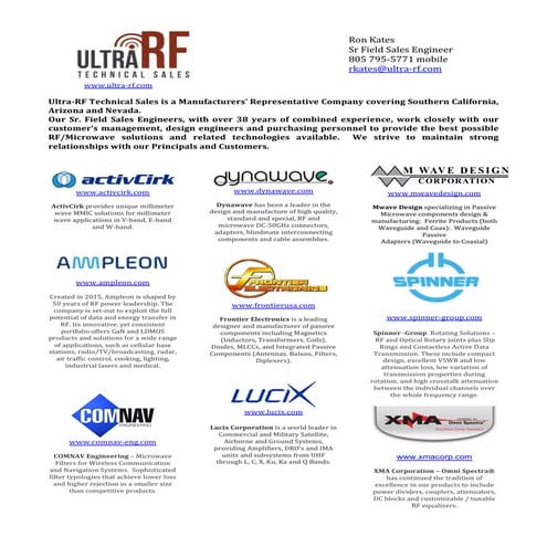 Ultra-RF Linecard - Ron | PDF | Technology & Computing