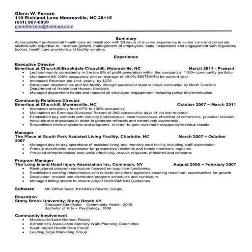Joyce Resume 2015 | DOC