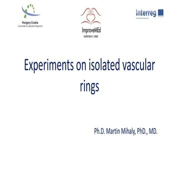 Experiments on isolated vascular rings | PPTX