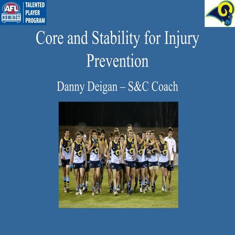 Core and Stability for Injury Prevention | PPT