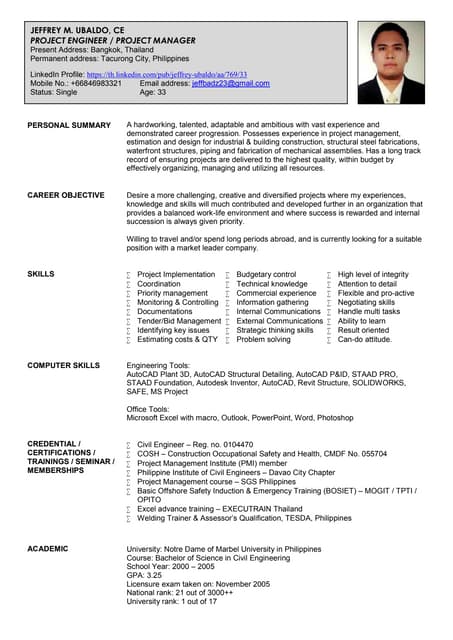 QA QC Engineer CV | PDF