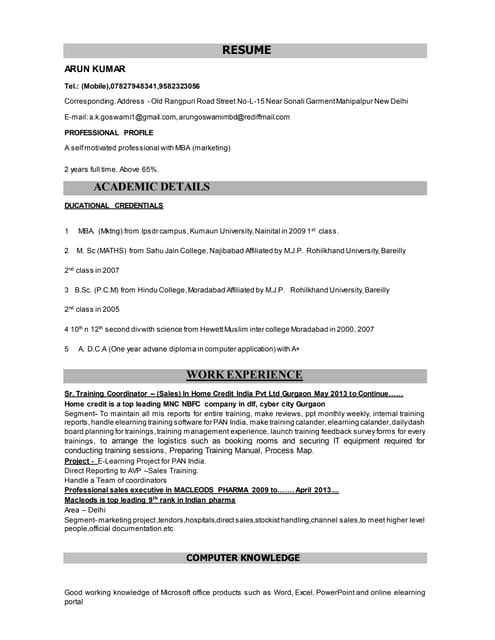 CV for Muhammad Azeem | DOCX | Human Resources | Business