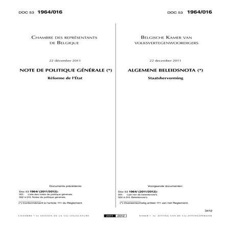 Note de politique générale | PDF
