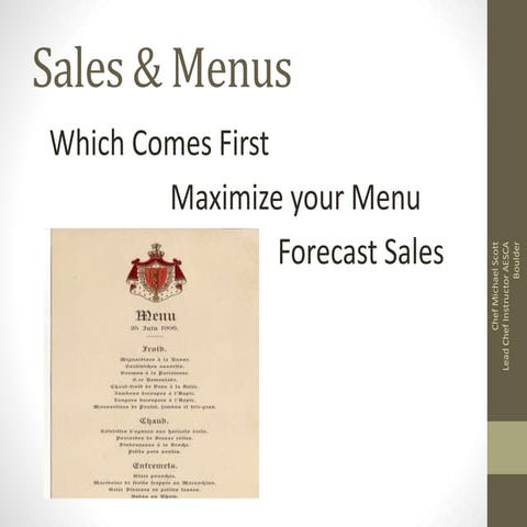 53 sales & menu | PPT