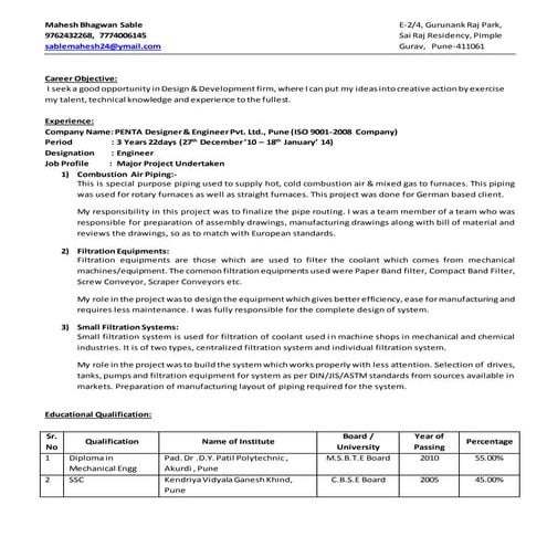 prabhakaran resume | DOCX