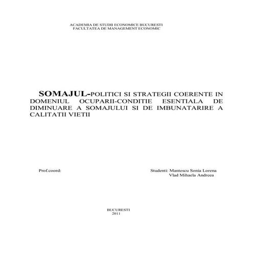 54077367 somajul-proiect | PDF