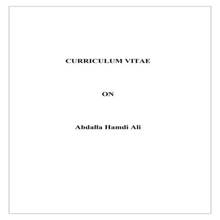 abdallah CV(2016) | PDF