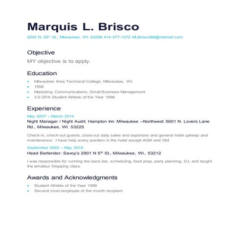 Sonia's resume 2016 | DOCX