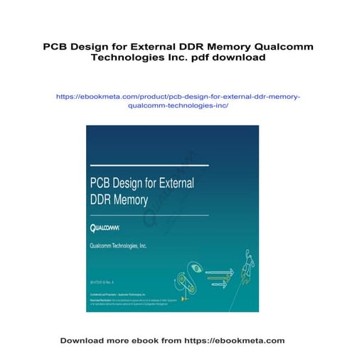 PCB Design for External DDR Memory Qualcomm Technologies Inc. | PDF