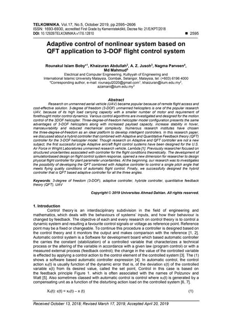 Robust control of aircraft flight in conditions of disturbances | PDF