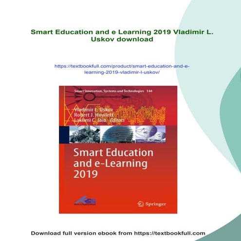 Smart Education and e Learning 2019 Vladimir L. Uskov | PDF