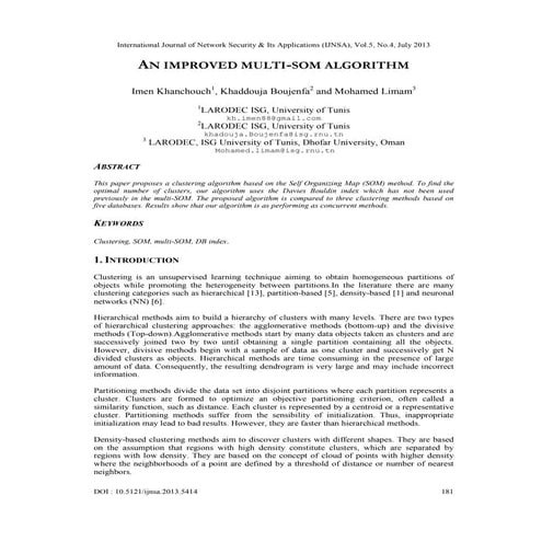 Self Organizing Feature Map(SOM), Topographic Product, Cascade 2 Algorithm | PDF