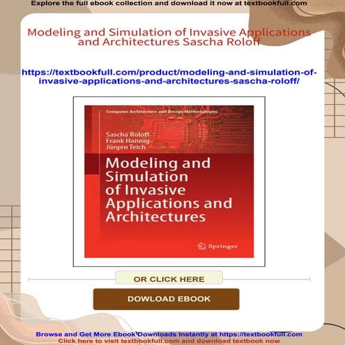 Modeling and Simulation of Invasive Applications and Architectures Sascha Roloff | PDF
