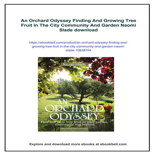 An Orchard Odyssey Finding And Growing Tree Fruit In The City Community ...