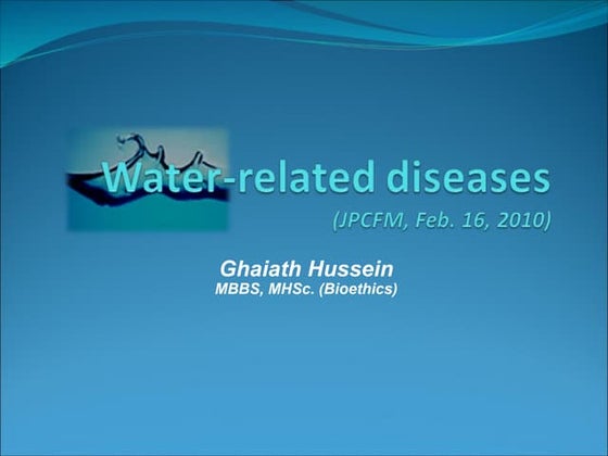 Water borne diseases | PPTX