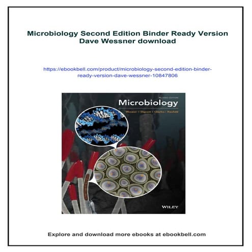 Microbiology Second Edition Binder Ready Version Dave Wessner | PDF