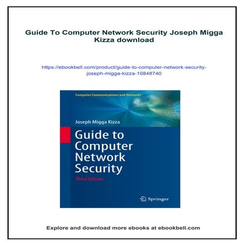 Guide To Computer Network Security Joseph Migga Kizza | PDF