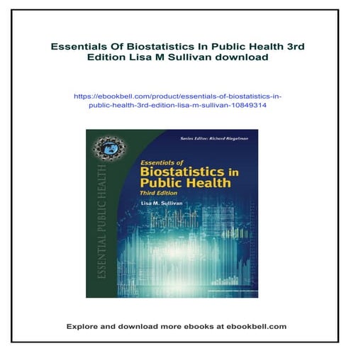 Essentials Of Biostatistics In Public Health 3rd Edition Lisa M ...