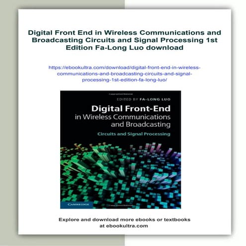 Digital Front End in Wireless Communications and Broadcasting Circuits ...
