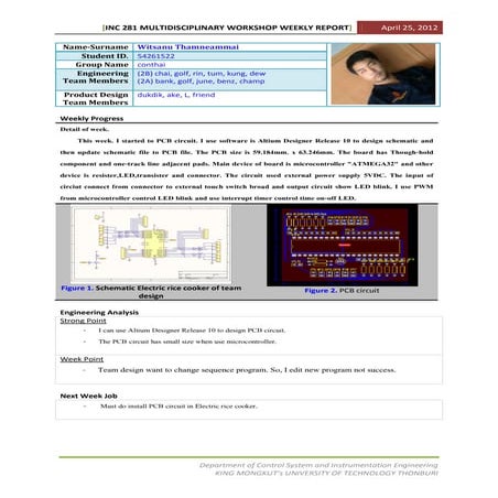 Witsanu_54261522_weekly report(2) | PDF