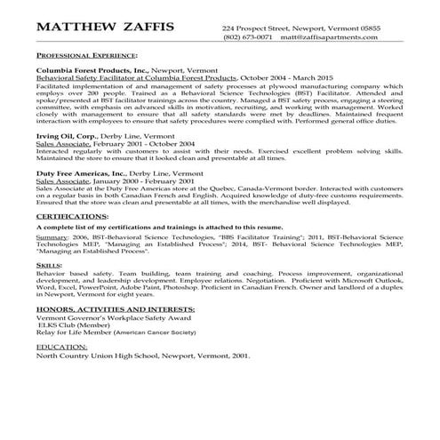 New Resume | DOCX