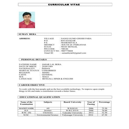 Resume 1 | DOC | Chemistry | Science
