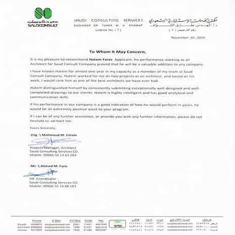 Saudi Consulting Service - Hatem | PDF