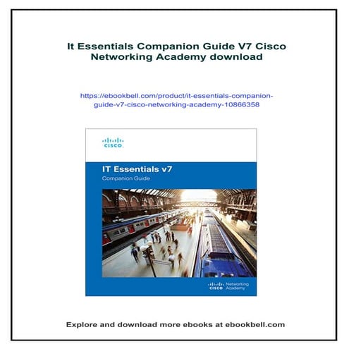 It Essentials Companion Guide V7 Cisco Networking Academy | PDF