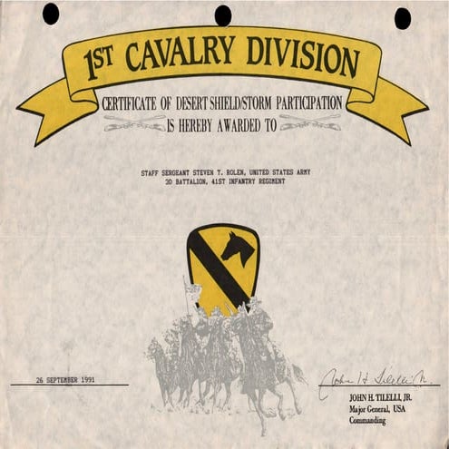 Desert Storm 1st Cav Division | PDF
