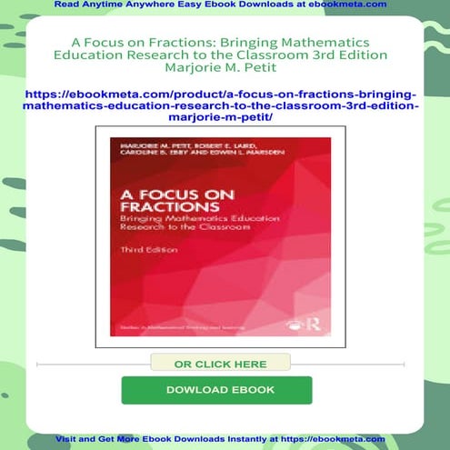 A Focus on Fractions: Bringing Mathematics Education Research to the ...