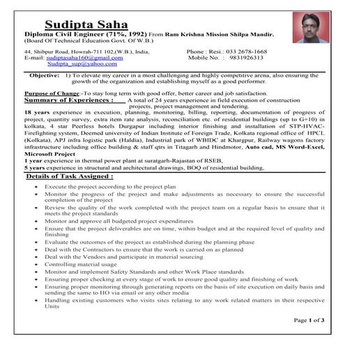 CV_Sudipta_2017 | PDF