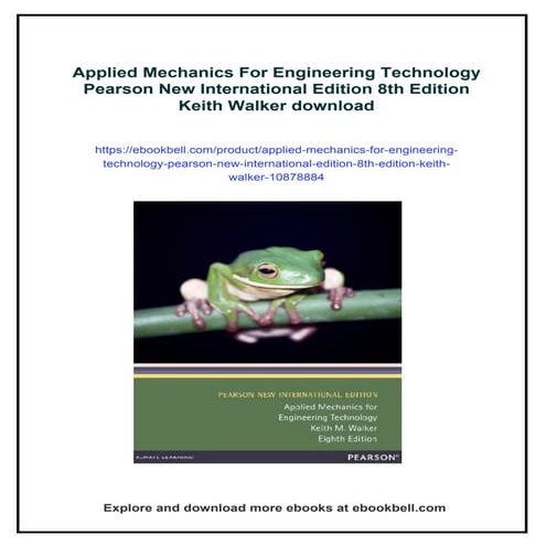 Applied Mechanics For Engineering Technology Pearson New International ...