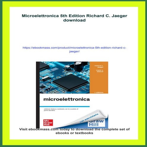Microelettronica 5th Edition Richard C. Jaeger | PDF