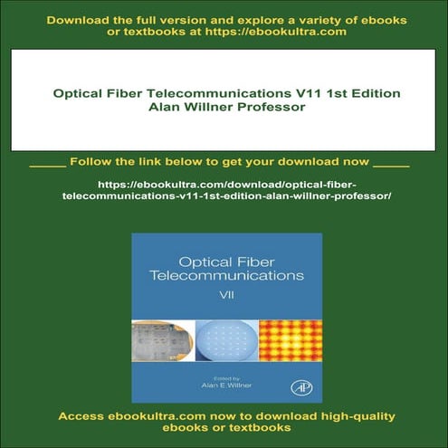 Optical Fiber Telecommunications Components and Subsystems 6th Edition Ivan Kaminow | PDF