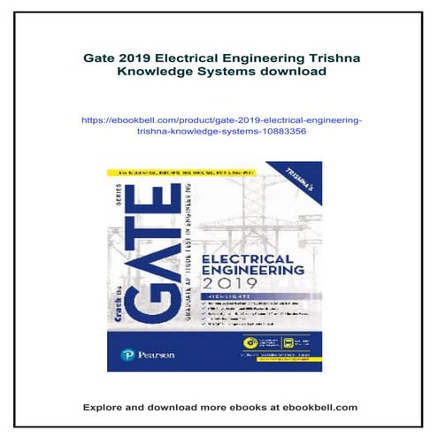 Gate 2019 Electrical Engineering Trishna Knowledge Systems | PDF
