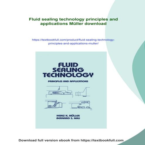 Fluid sealing technology principles and applications Müller | PDF