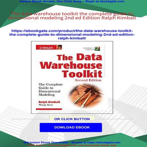 The data warehouse toolkit the complete guide to dimensional modeling ...