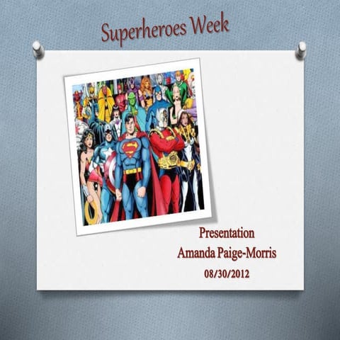 Superheroes Week | PPT
