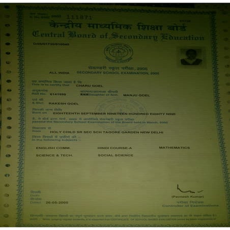 10th certificate | PDF