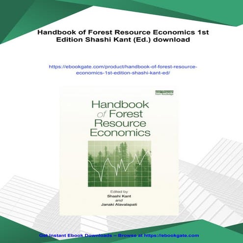 Handbook of Forest Resource Economics 1st Edition Shashi Kant (Ed.) | PDF