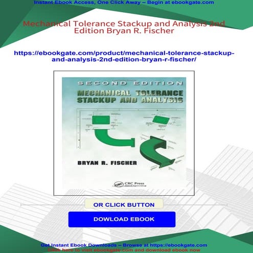 Mechanical Tolerance Stackup and Analysis 2nd Edition Bryan R. Fischer | PDF