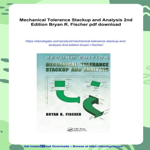 Mechanical Tolerance Stackup and Analysis 2nd Edition Bryan R. Fischer | PDF